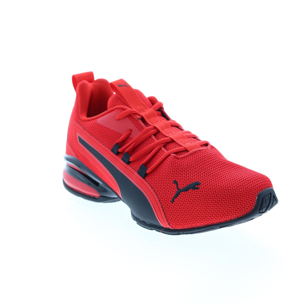 Puma Axelion NXT 19565609 Mens Red Canvas Lace Up Athletic Running Sho ...