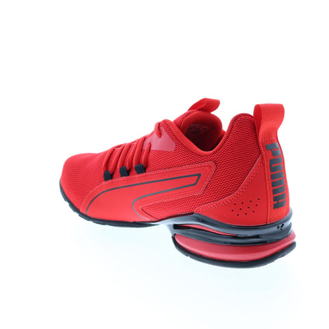 Puma Axelion NXT 19565609 Mens Red Canvas Lace Up Athletic Running Sho ...
