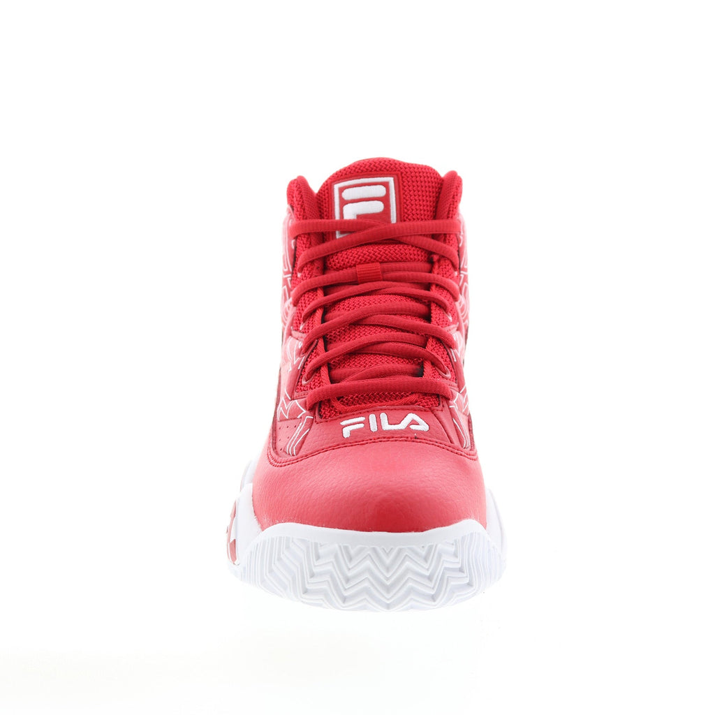 Fila MB 1BM01742-611 Mens Red Leather Lace Up Lifestyle Sneakers Shoes ...