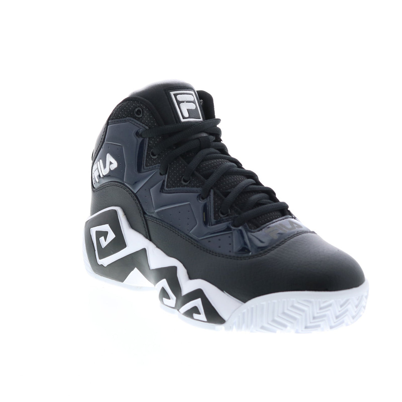 Fila MB Night Walk 1BM01747-013 Mens Black Leather Lifestyle Sneakers ...