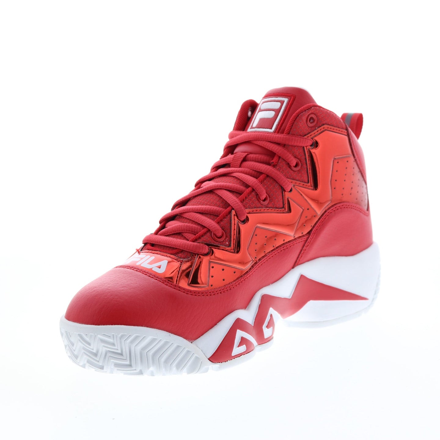 Fila Mb Night Walk 1BM01747-611 Mens Red Leather Athletic Basketball S ...