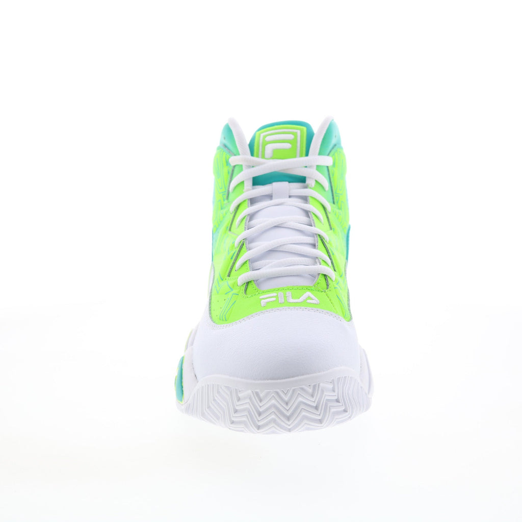 Fila MB 1BM01748-142 Mens White Leather Lace Up Athletic Basketball Sh ...
