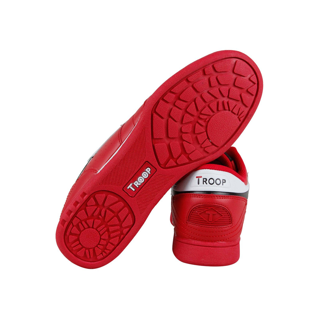 World Of Troop Crown 1CM00075-602 Mens Red Leather Lace Up Lifestyle S ...