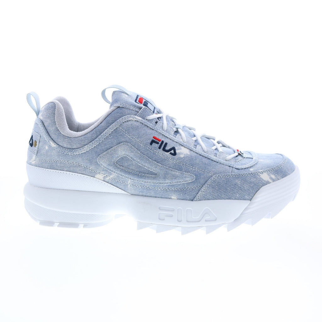 Fila Disruptor Denim 1FM00409-422 Mens Blue Canvas Lifestyle Sneakers ...