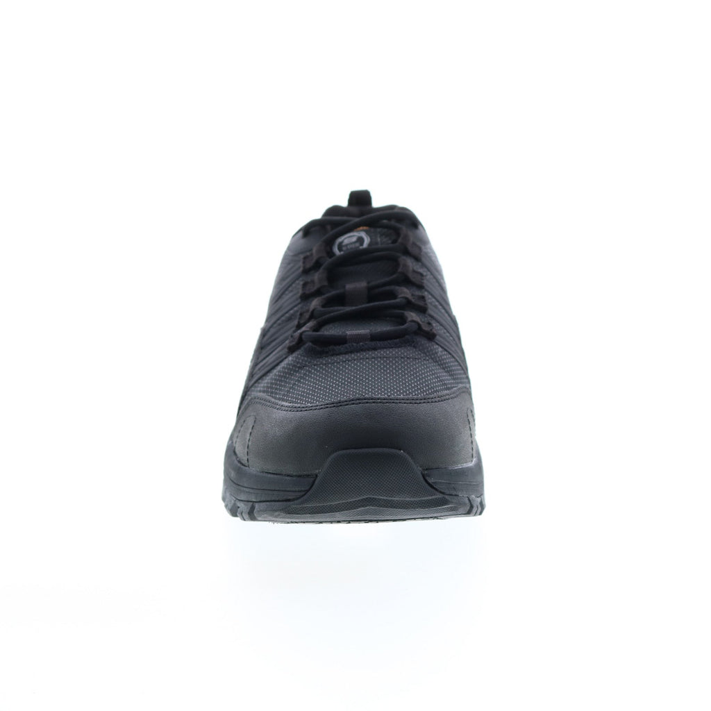 Skechers Work Relaxed Fit Fanner SR Mens Black Wide Athletic Work Shoe ...