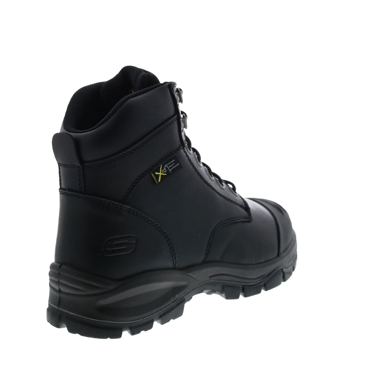 Skechers Work Ruddle Midap Steel Toe Metatarsal Guard Mens Black Work - Ruze Shoes