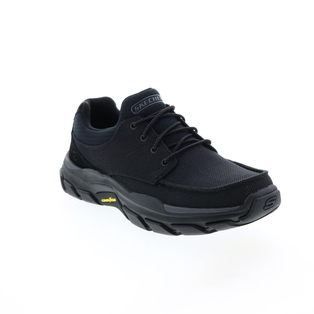 Skechers Relaxed Fit Respected Sartell Mens Black Oxfords Casual Shoes ...