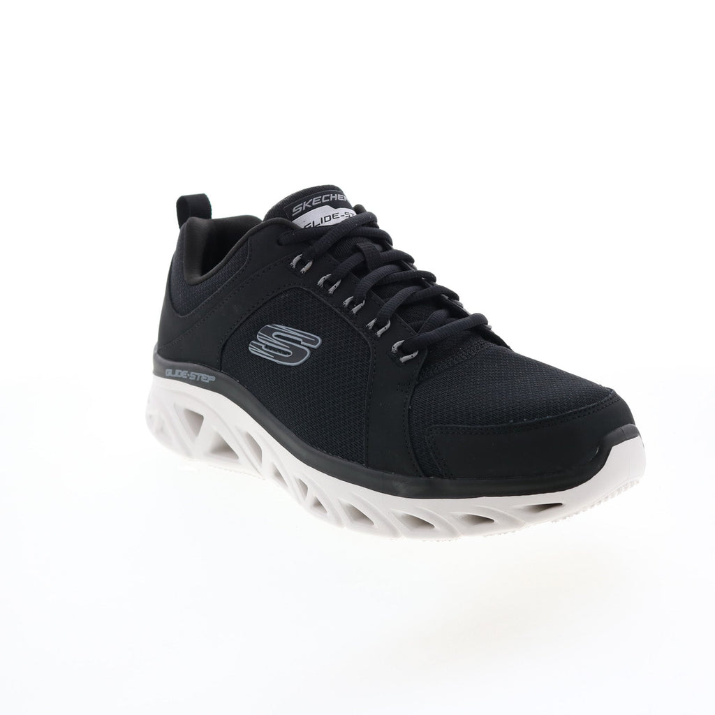Skechers Glide Step Sport New Approach Mens Black Wide Sneakers Shoes ...