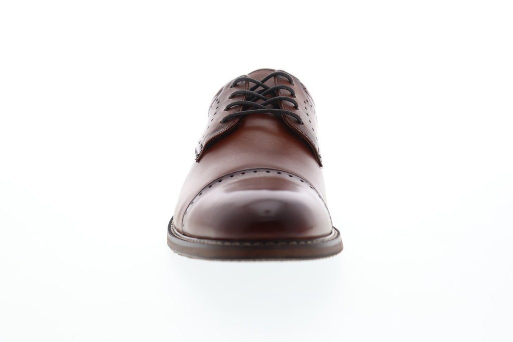 Stacy Adams Flemming Cap Toe 25304-221 Mens Brown Leather Low Top Oxfo ...