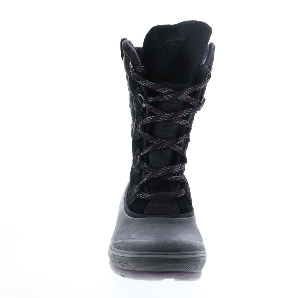 Clarks Muckers Shale 26113275 Womens Black Canvas Lace Up Boots - Ruze ...