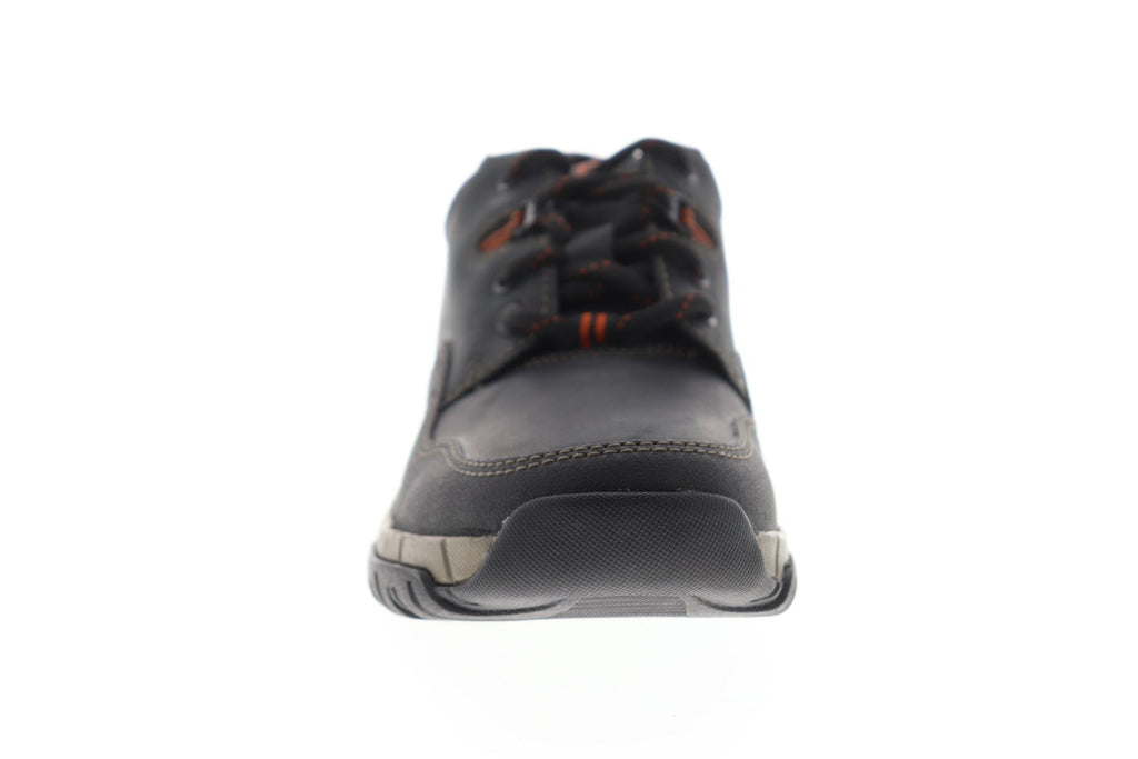 Clarks Walbeck Edge 26119714 Mens Black Leather Low Top Lifestyle Snea ...