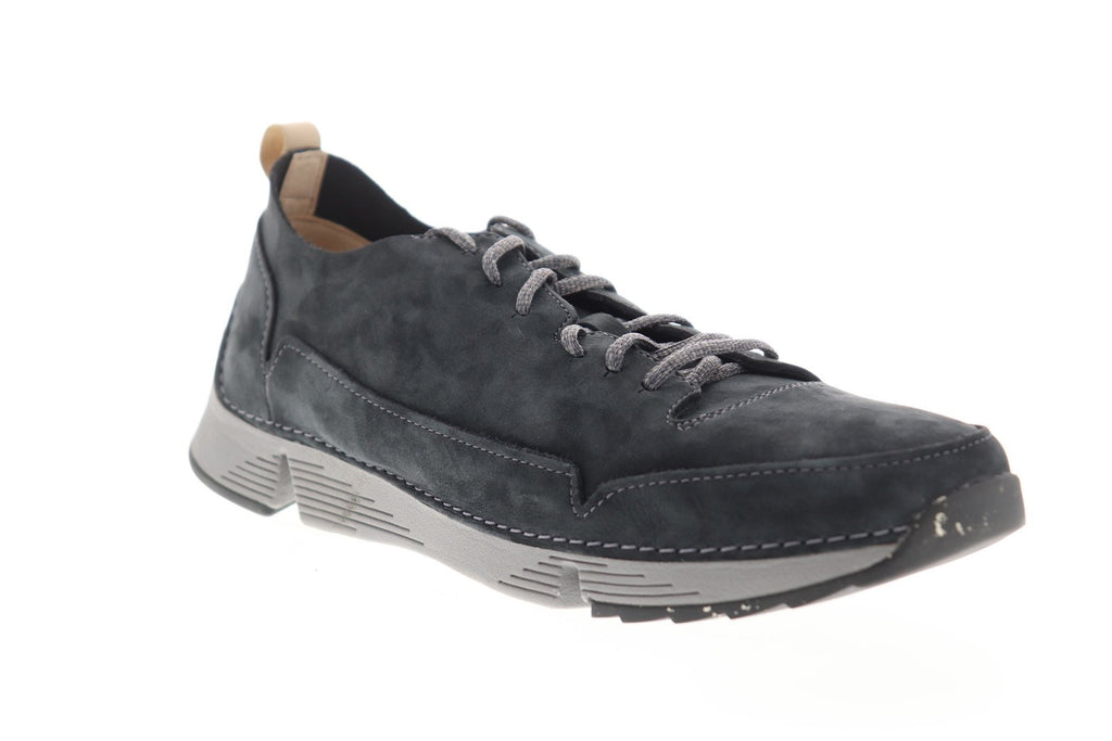 Clarks Tri Spark 26135668 Mens Gray Leather Lifestyle Sneakers Shoes ...