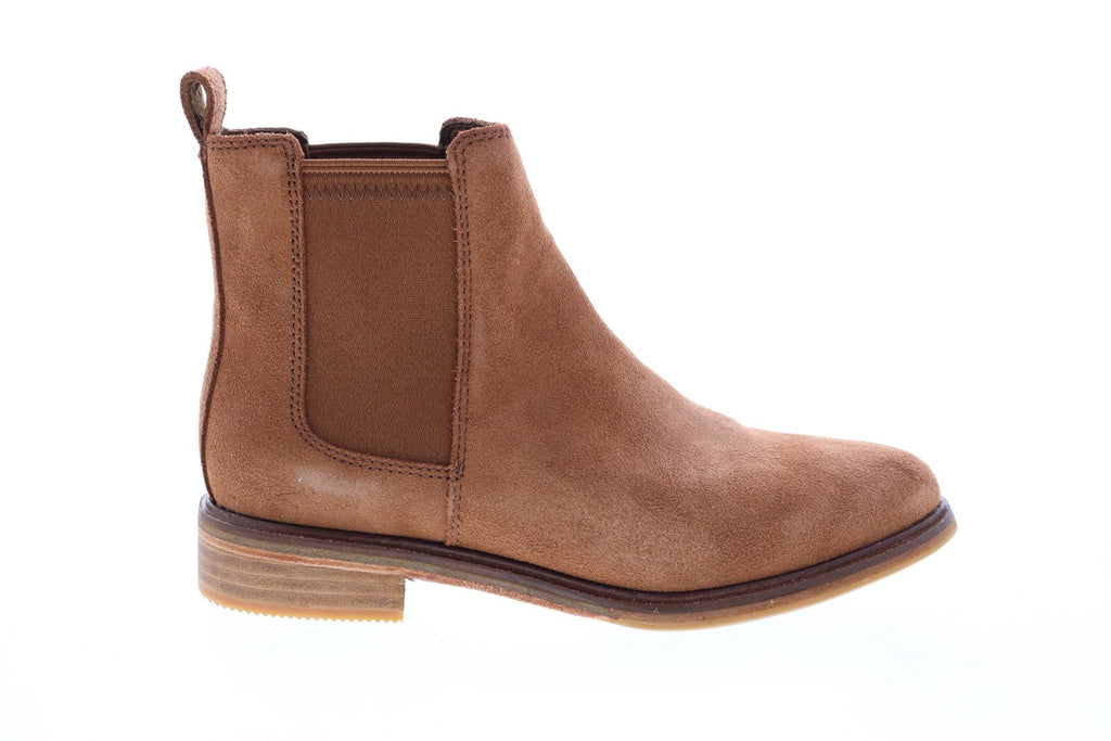 Clarks Clarkdale Arlo 26138060 Womens Brown Suede Slip On Chelsea Boot ...