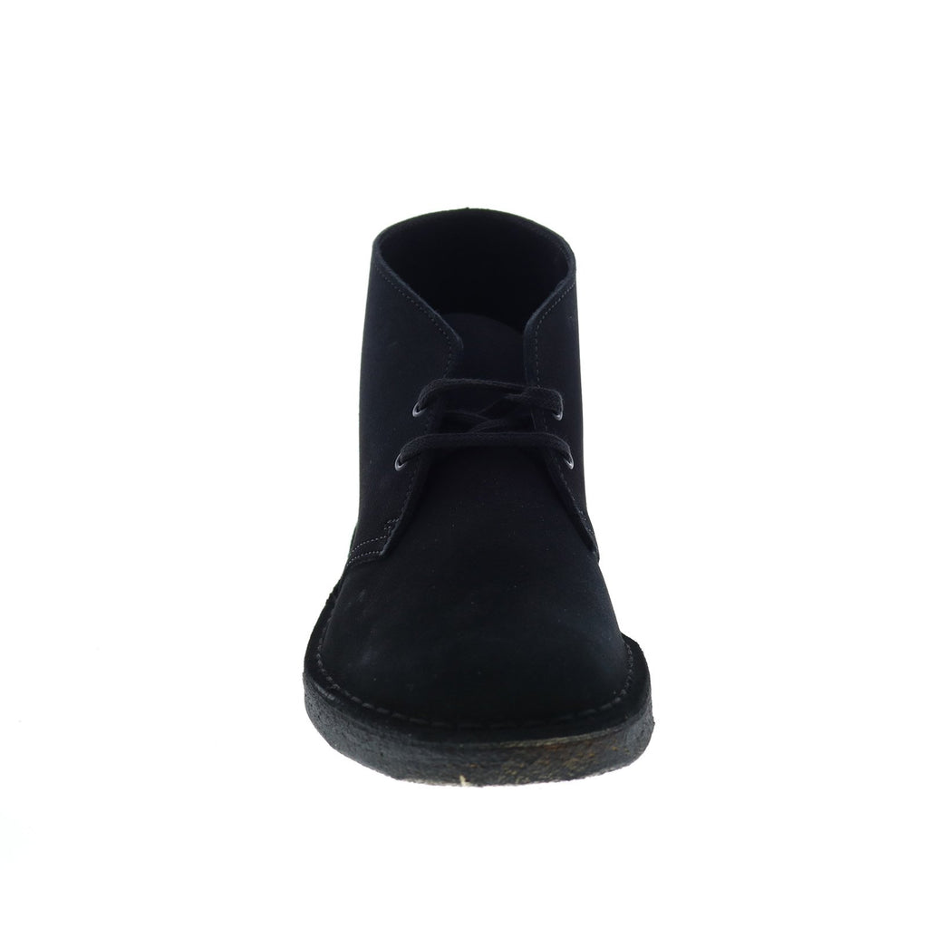 Clarks Desert Boot 26138227 Mens Black Suede Lace Up Chukkas Boots ...