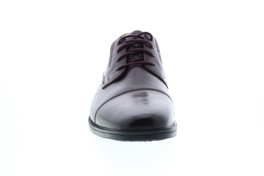 Clarks Tilden Cap 26138388 Mens Burgundy Oxfords & Lace Ups Cap Toe Sh ...