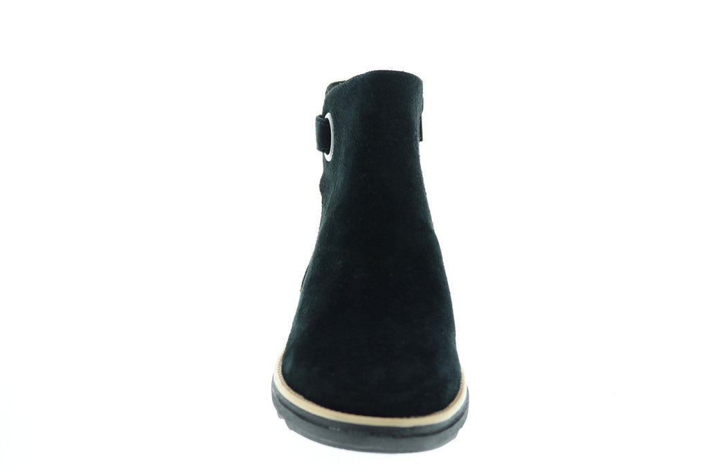 Clarks Sharon Spring 26144300 Womens Black Suede Ankle & Booties Boots ...