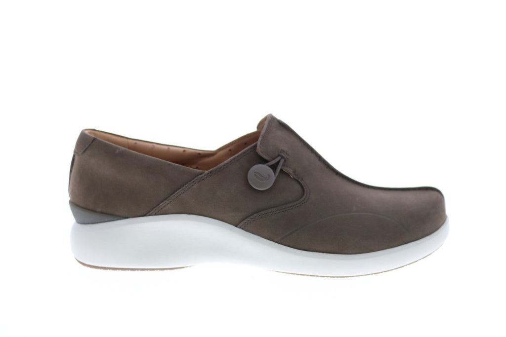 Clarks Un Loop 2 Walk 26144761 Womens Gray Nubuck Loafer Flats Shoes ...