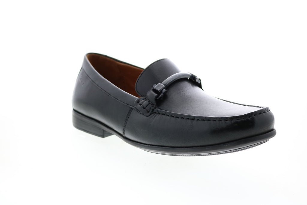 Clarks Claude Stride 26147689 Mens Black Penny Loafers & Slip Ons Shoe ...