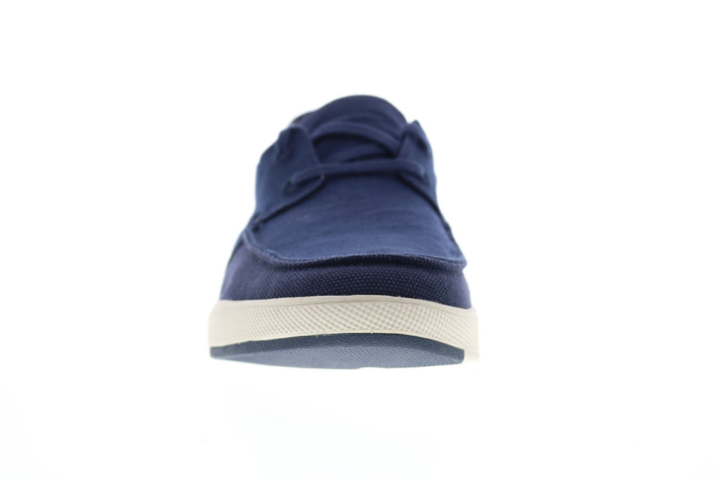 Clarks Step Isle Base 26148967 Mens Blue Canvas Loafers Boat Shoes ...