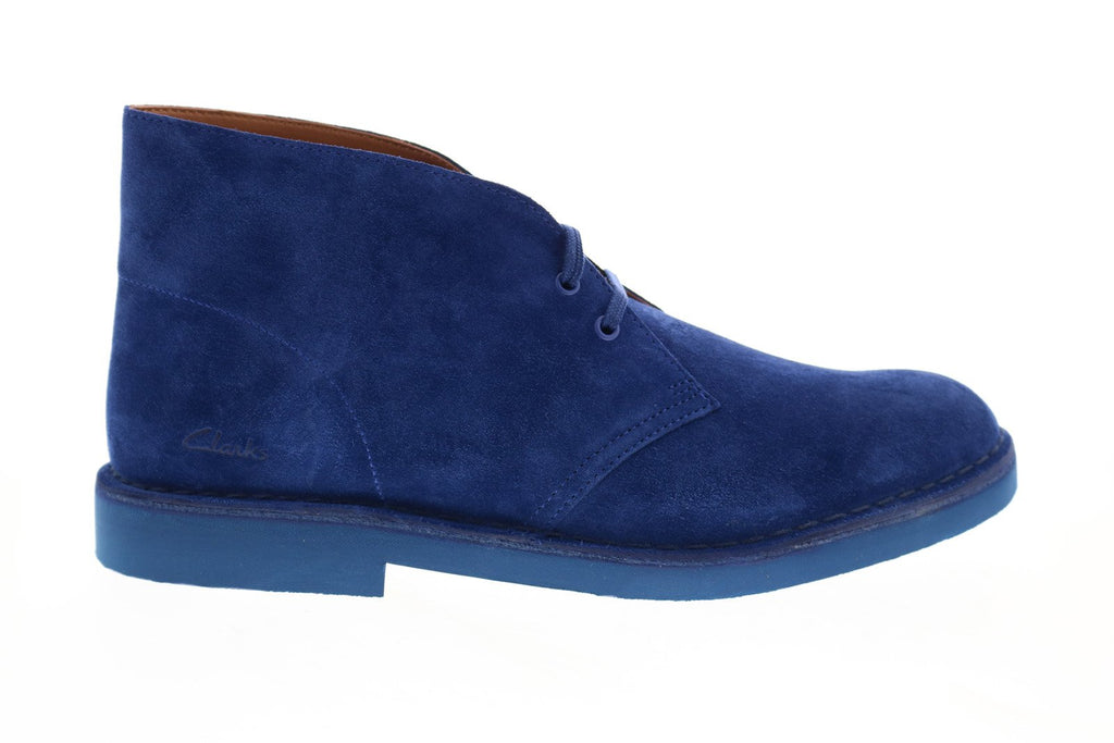 Clarks Desert Boot 2 26155511 Mens Blue Suede Chukkas Boots - Ruze Shoes