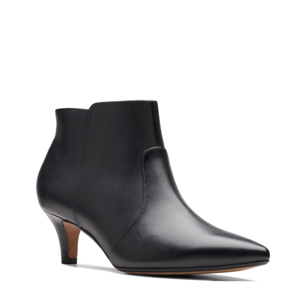 Clarks Linvale Judith 26156804 Womens Black Wide Ankle & Booties Boots ...