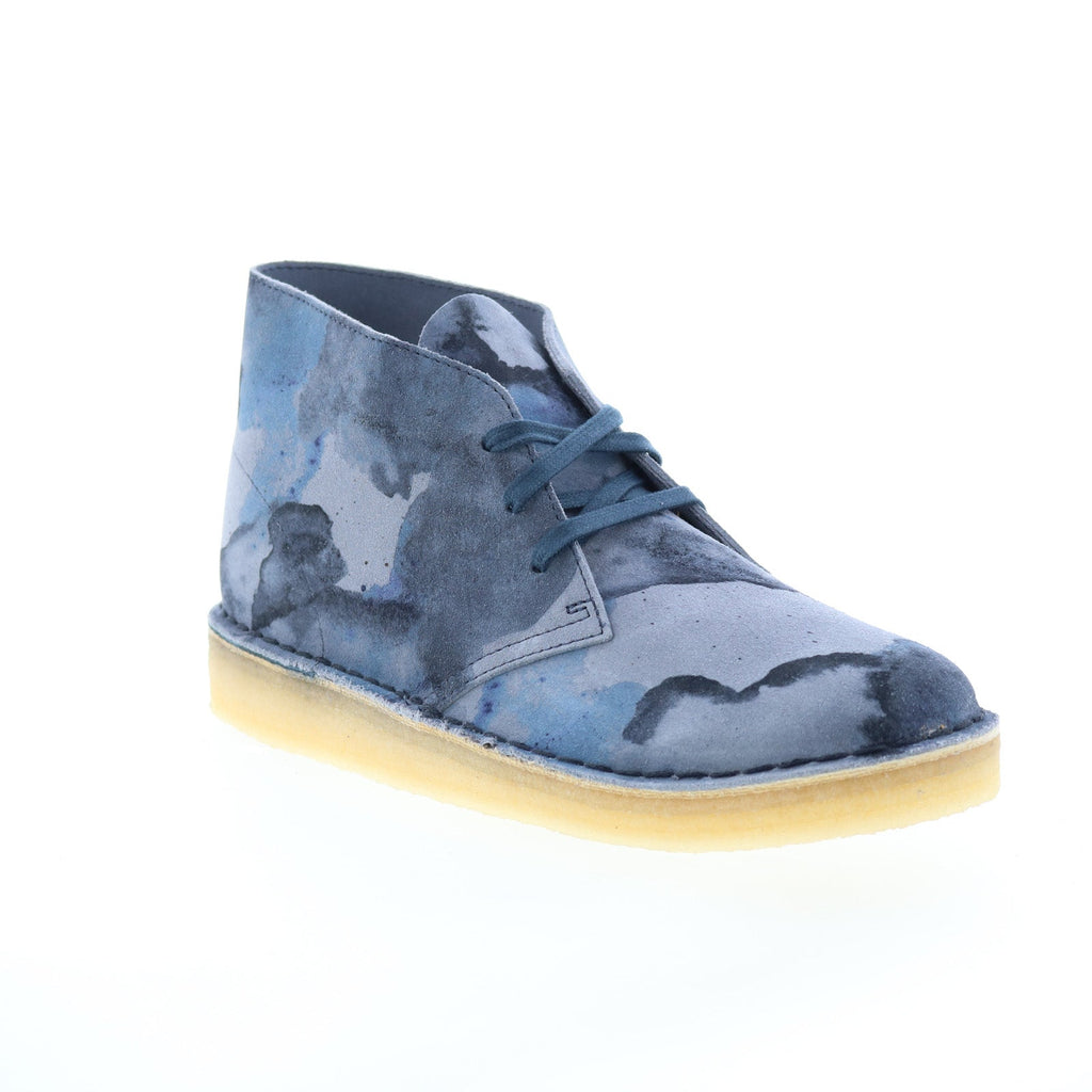 Clarks Desert Coal 26160188 Mens Blue Suede Lace Up Chukkas Boots ...