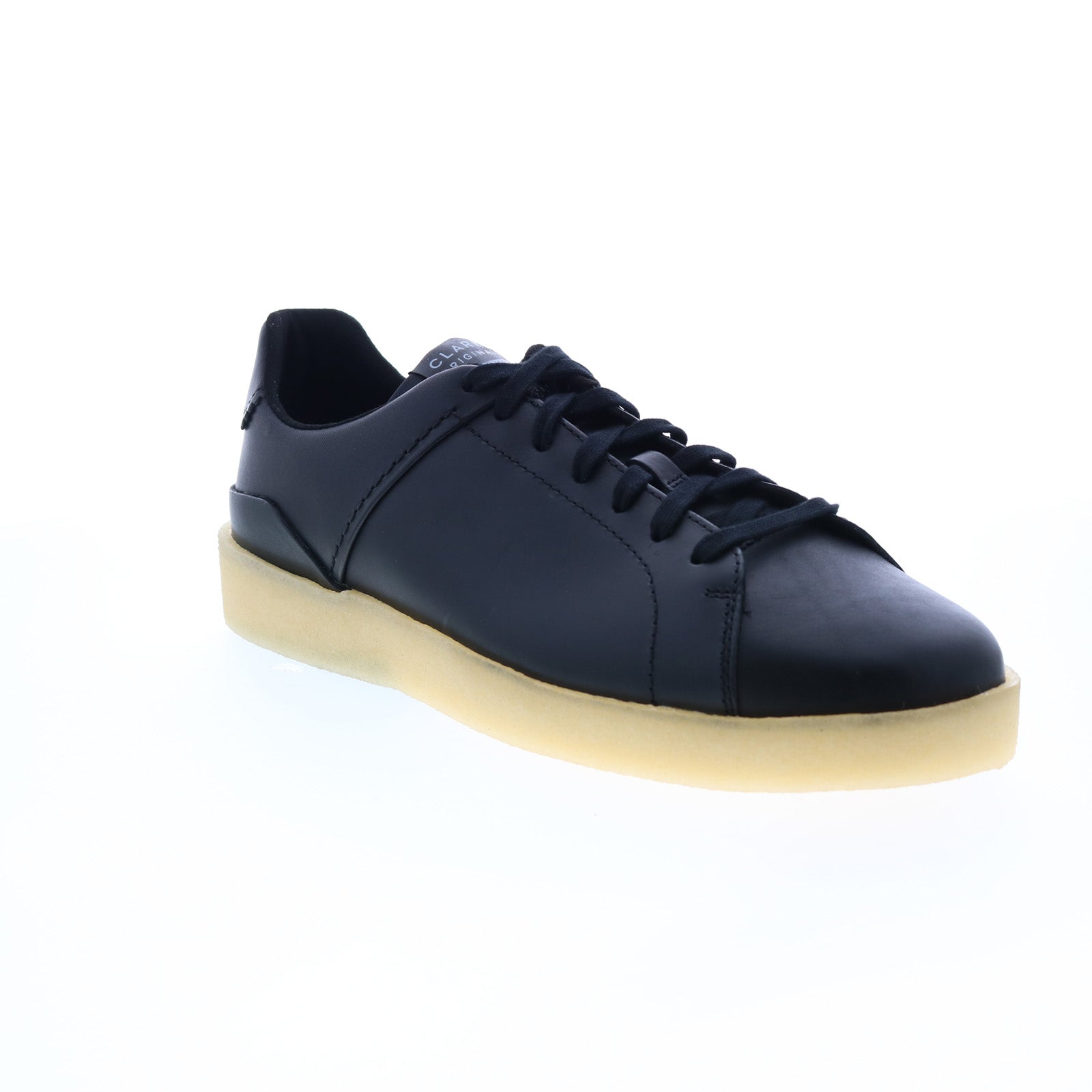 Clarks Tormatch 26162060 Mens Black Leather Lifestyle Sneakers Shoes ...