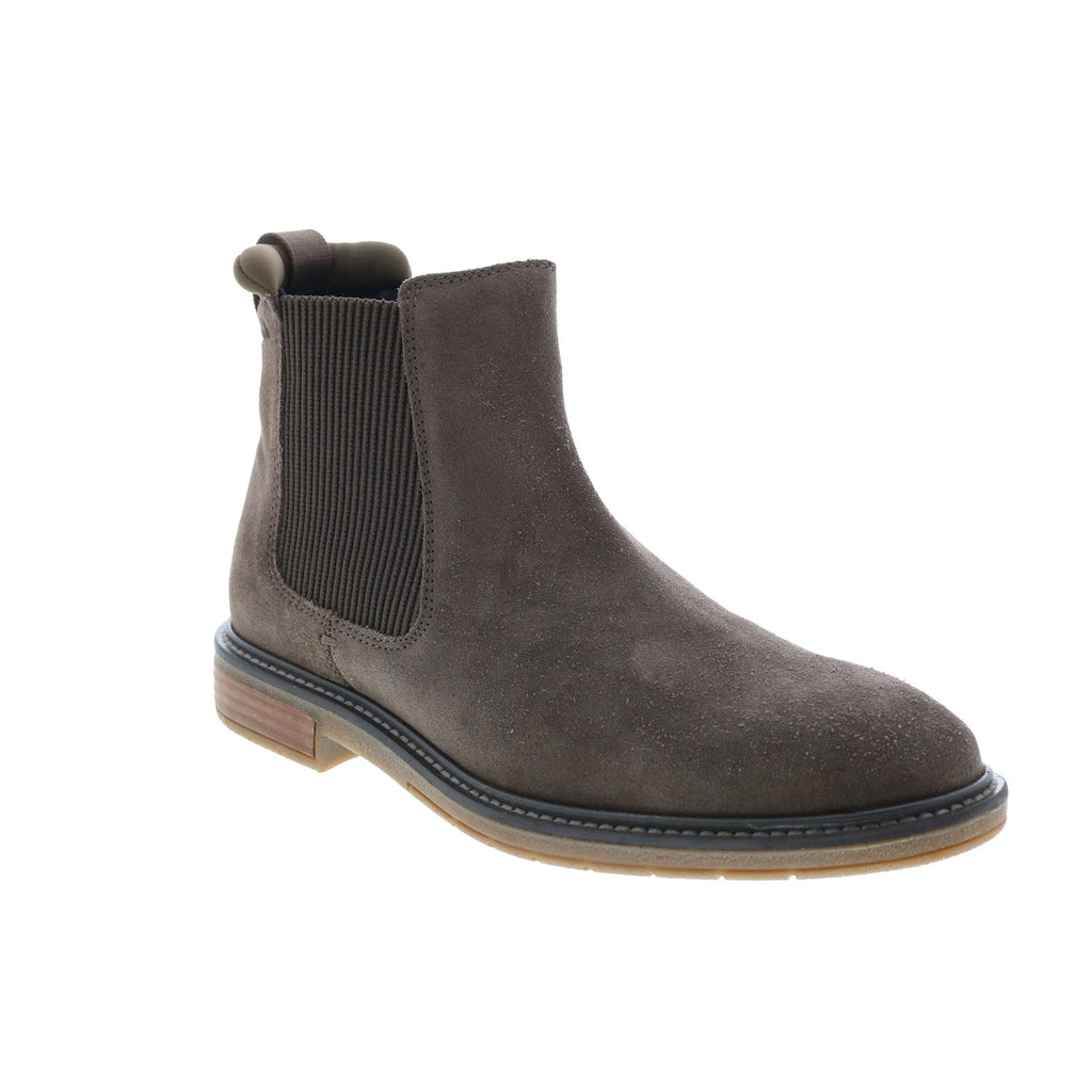 Clarks Clarkdale Hall 26162257 Mens Gray Suede Slip On Chelsea Boots ...