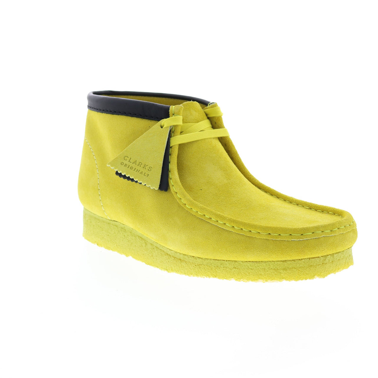 Clarks Wallabee Boot 26162470 Mens Yellow Suede Lace Up Chukkas Boots ...