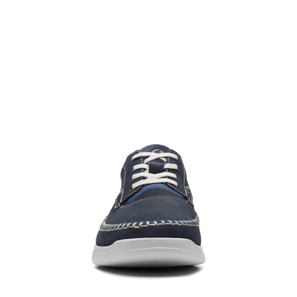 Clarks Gaskill Lace 26164647 Mens Blue Nubuck Lifestyle Sneakers Shoes ...