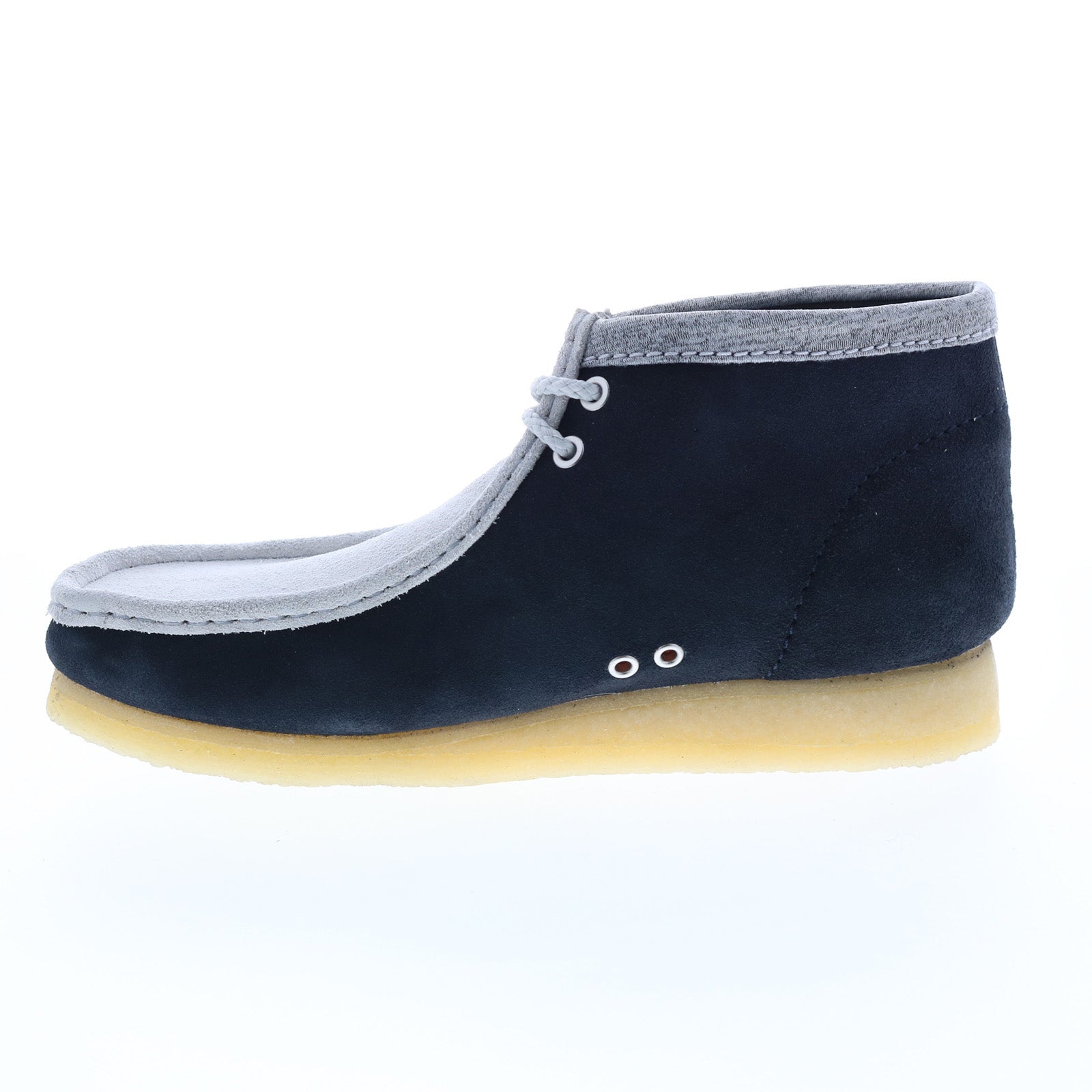 Clarks Wallabee Boot VCY 26165077 Mens Blue Suede Lace Up Chukkas Boot ...