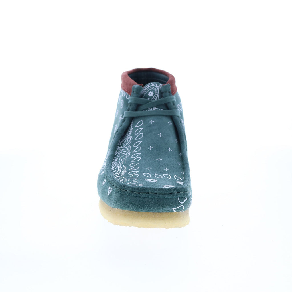 Clarks Wallabee Boot 26168803 Mens Green Suede Lace Up Chukkas Boots ...