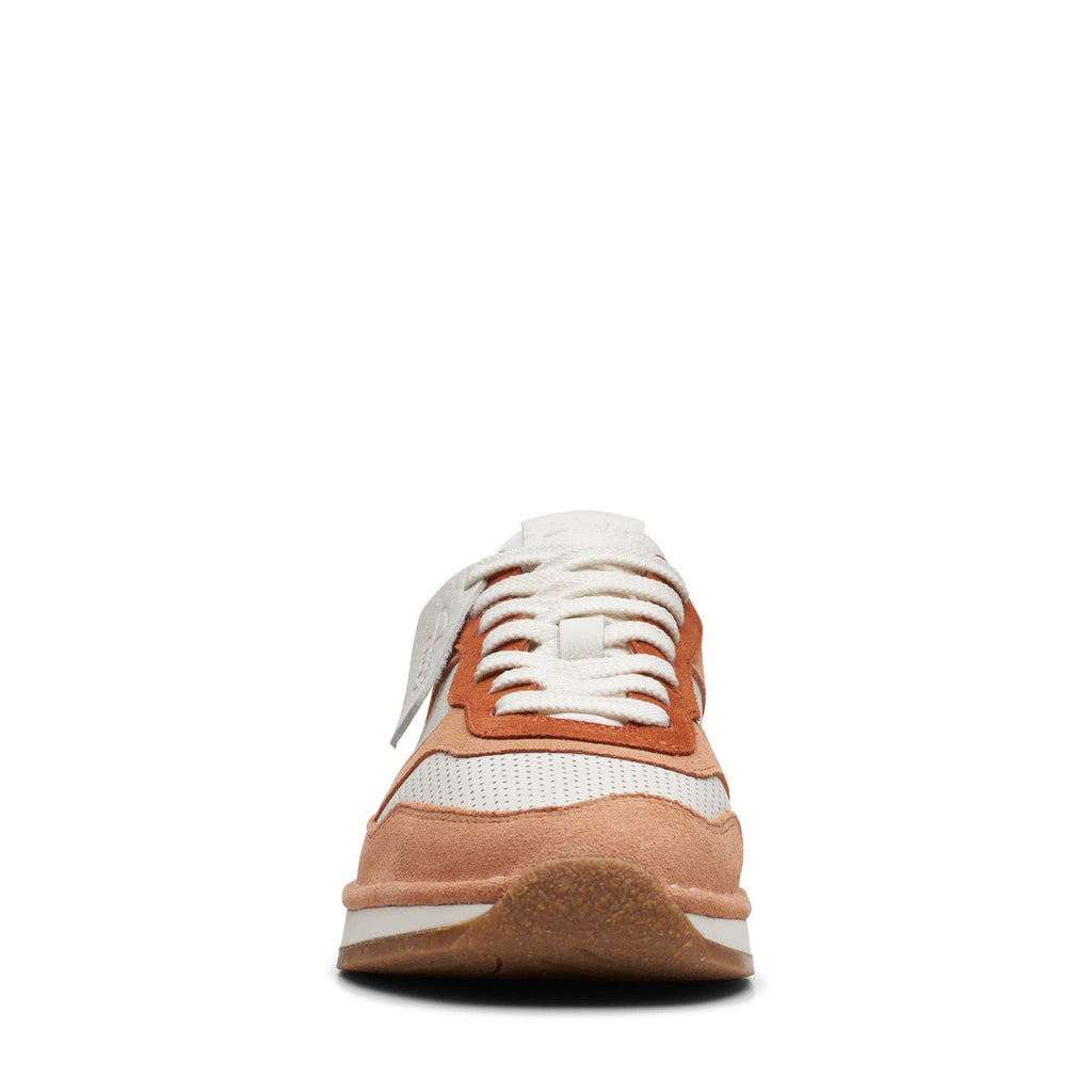 Clarks Craft Run Tor 26169230 Mens White Suede Lifestyle Sneakers Shoe ...