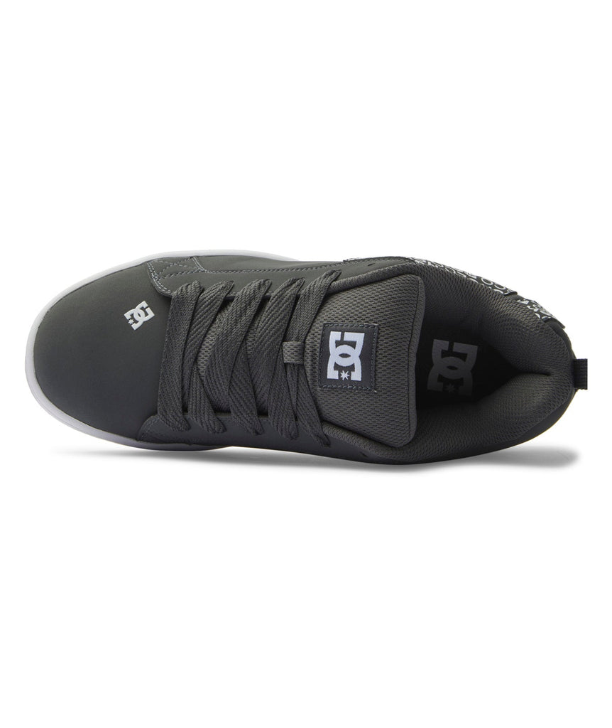 DC Court Graffik 300529-GW1 Mens Gray Leather Skate Inspired Sneakers ...