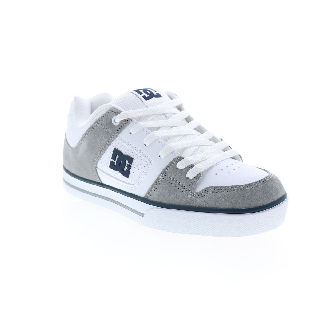 DC Pure 300660-XWSS Mens White Leather Skate Inspired Sneakers Shoes ...