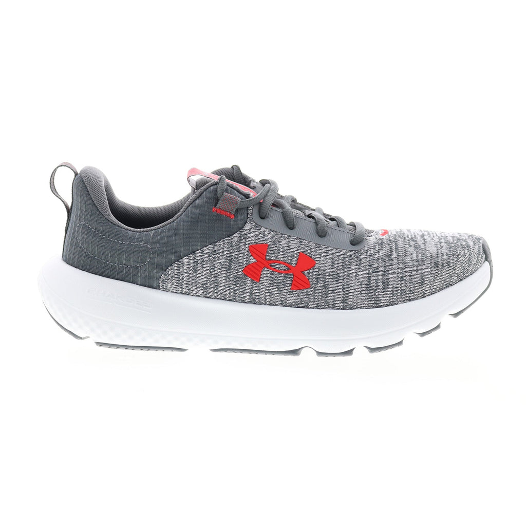 Under Armour Charged Revitalize Mens Gray Canvas Athletic Running Shoe ...