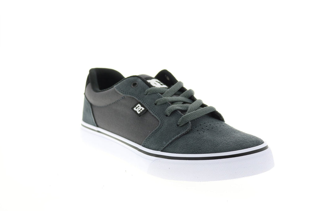 DC Anvil 303190-DSW Mens Gray Suede Skate Inspired Sneakers Shoes ...