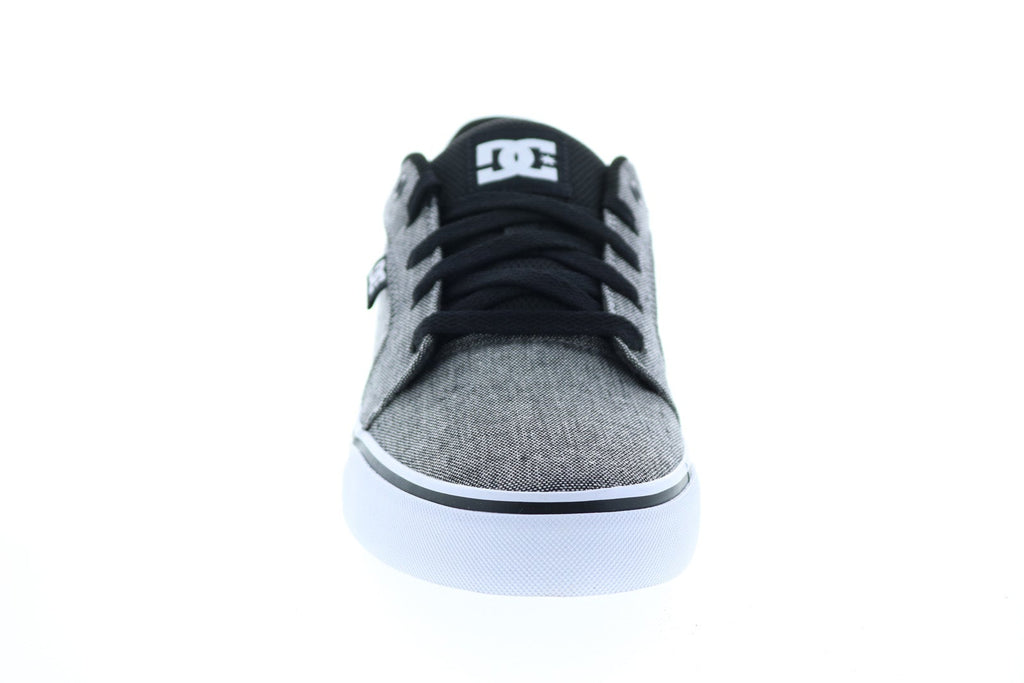 DC Anvil 303190 Mens Gray Canvas Lace Up Skate Inspired Sneakers Shoes ...
