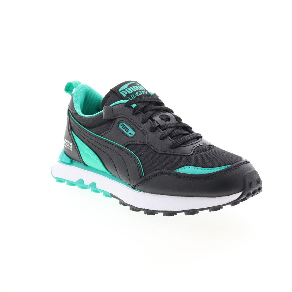 Puma Mapf1 Mercedes AMG Petronas Rider FV Mens Black Leather Sneakers ...