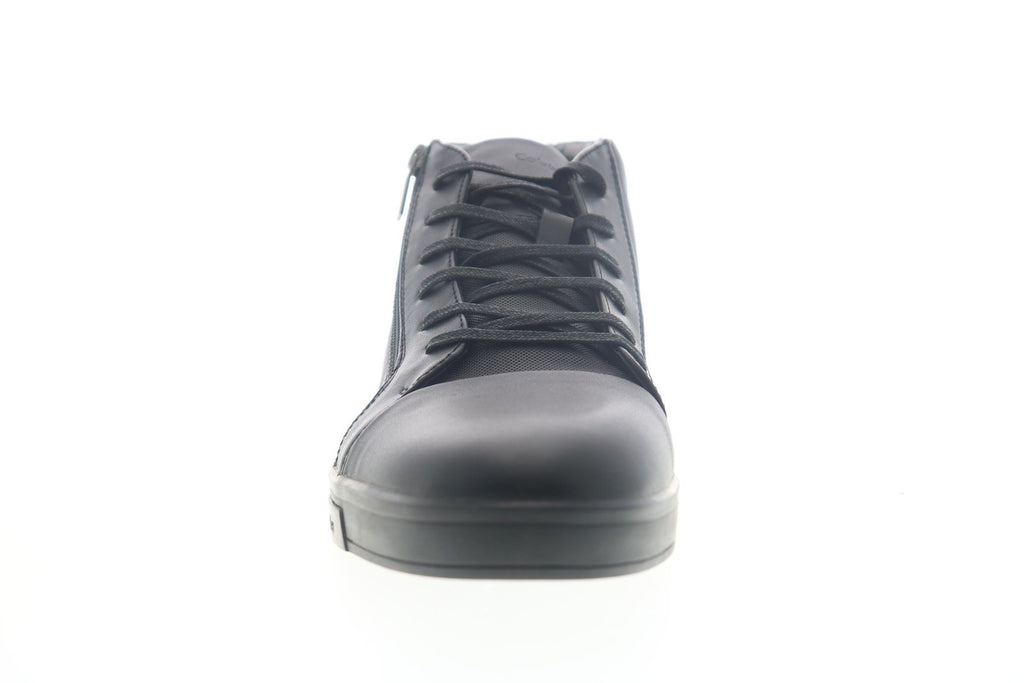 Calvin Klein Torrell Soft Tumbled Leather 34F2051-BBK Mens Black Leath ...