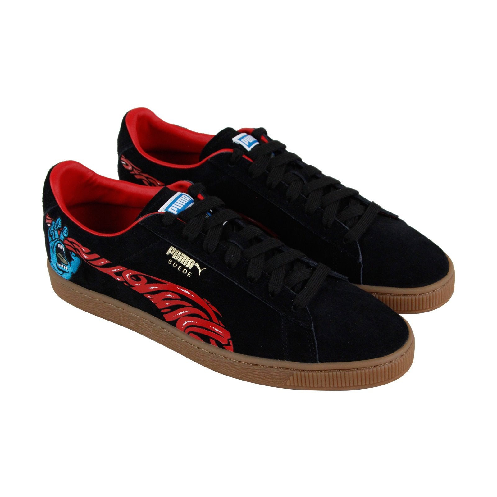 Puma Suede Classic X Santa Cruz Mens Black Lifestyle Sneakers Shoes ...