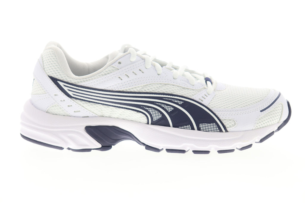 Puma Axis 36846504 Mens White Mesh Lace Up Lifestyle Sneakers Shoes ...