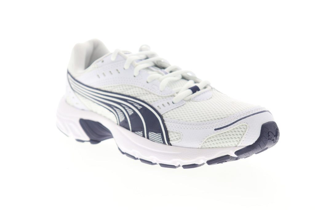 Puma Axis 36846504 Mens White Mesh Lace Up Lifestyle Sneakers Shoes ...