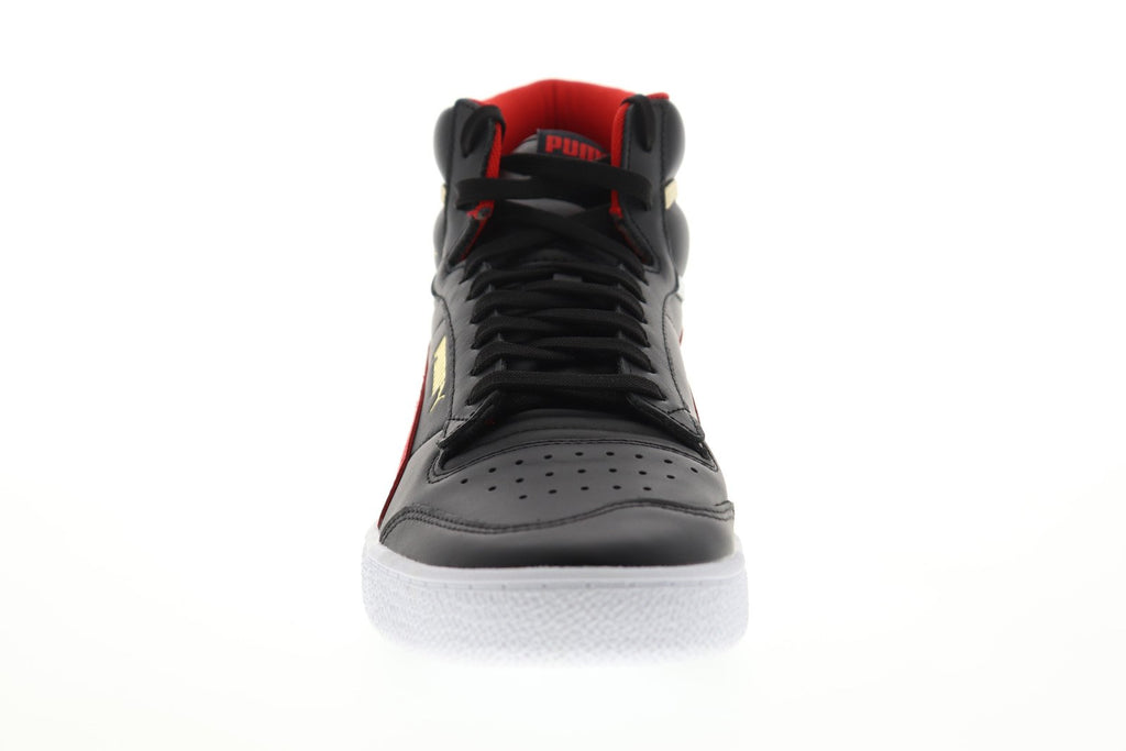 Puma Ralph Sampson Mid 37084703 Mens Black Leather Lifestyle Sneakers ...
