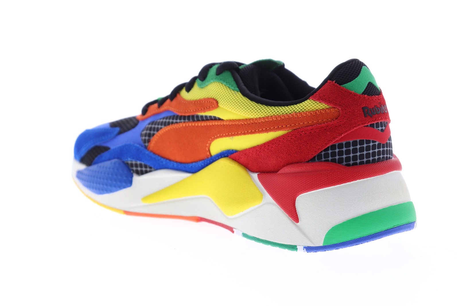 Puma RS-X3 Rubiks 37342801 Mens Blue Mesh Low Top Lifestyle Sneakers S ...