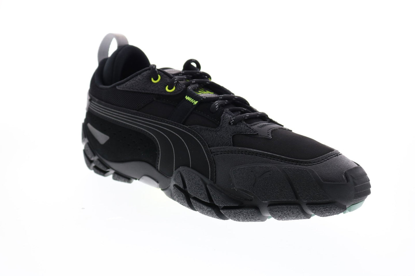 Puma Centaur x Helly Hansen Mens Black Leather Lace Up Sneakers Shoes ...