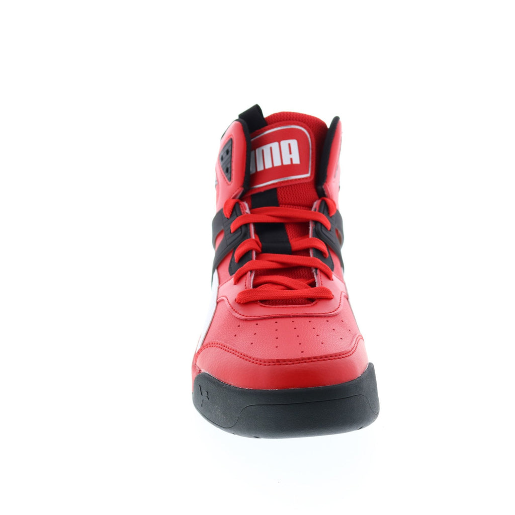 Puma Backcourt Mid 37413909 Mens Red Basketball Inspired Sneakers Shoe ...