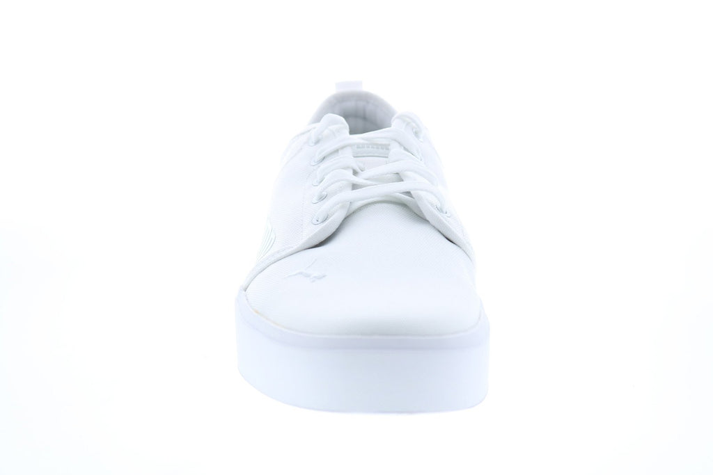 Puma EL Rey II 37478404 Mens White Canvas Lace Up Lifestyle Sneakers ...