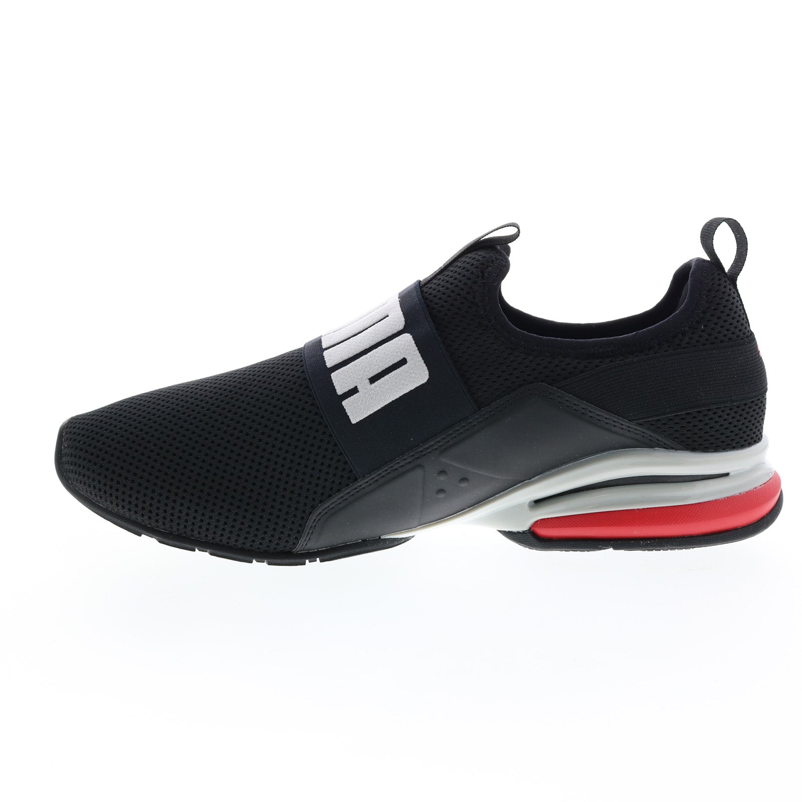 Puma Axelion Slip On 37719801 Mens Black Canvas Athletic Running Shoes ...