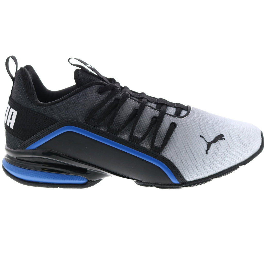 Puma Axelion Fade 37755501 Mens Gray Canvas Lace Up Athletic Running S ...